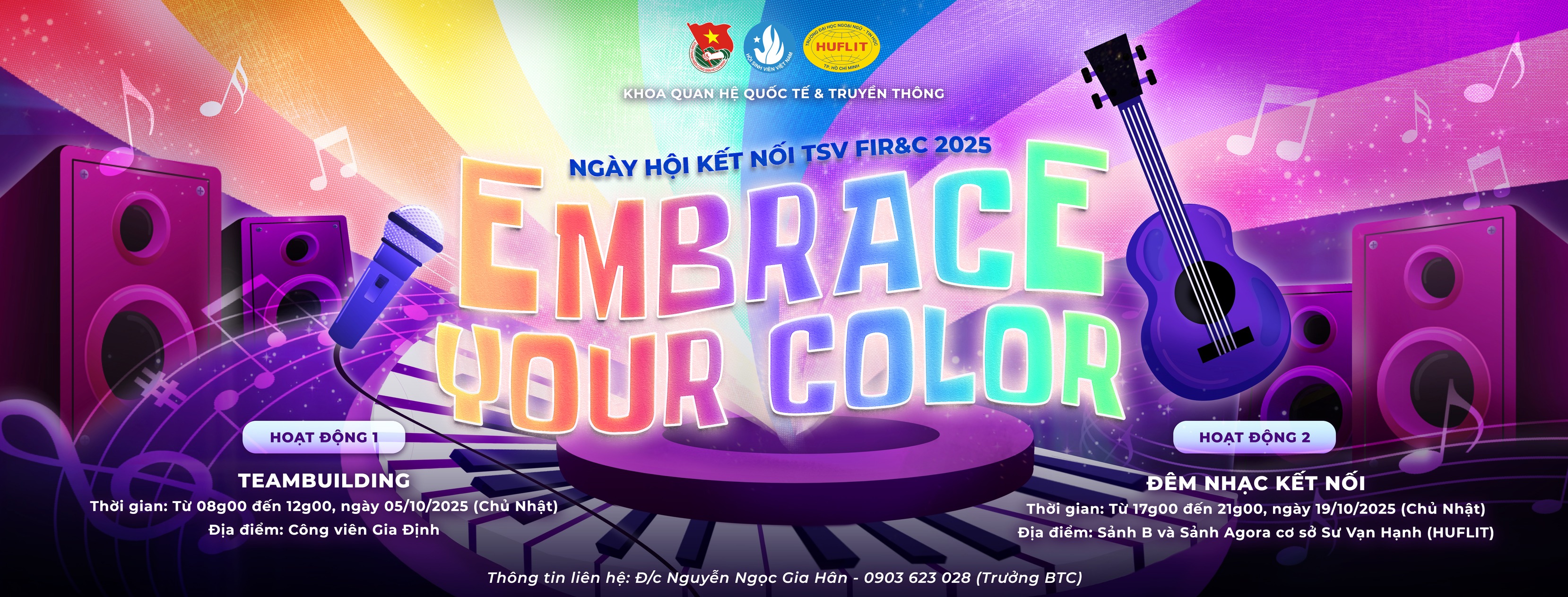 Ngày hội kết nối Tân sinh viên FIR&C 2025 “Embrace Your Color” – Hành ...